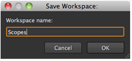 Saving Workspaces