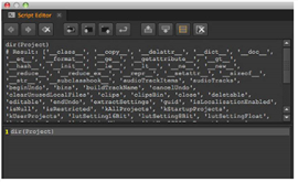 Using the Script Editor