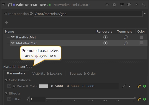 Node Parameters and Interface Controls