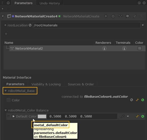 Node Parameters and Interface Controls