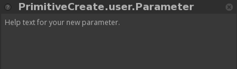 Creating Help Text for User Parameters