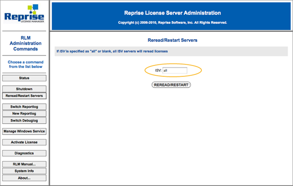 Managing the License Server