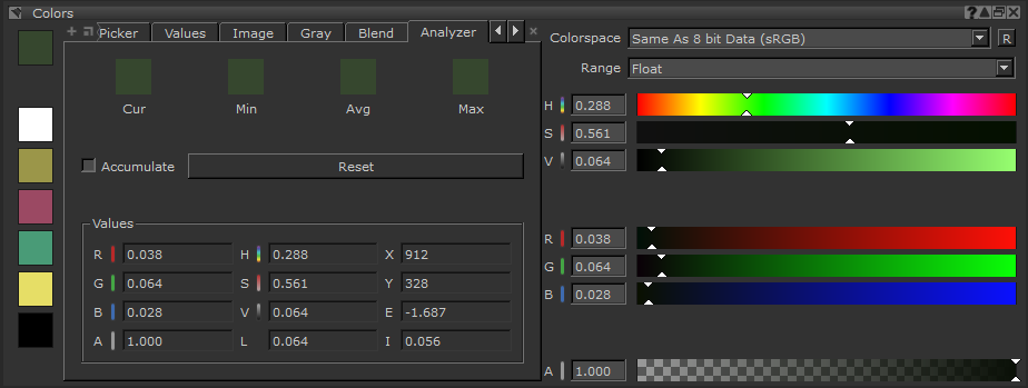 Picking Colors from Paint on the Model