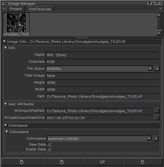 Opening the Image Manager Palette