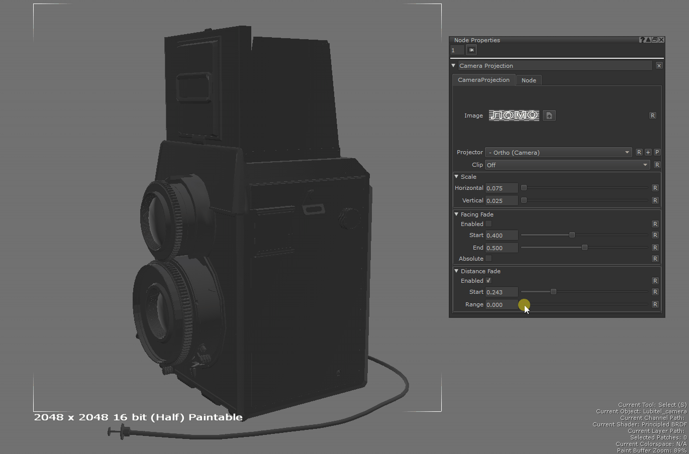Camera Projection Node