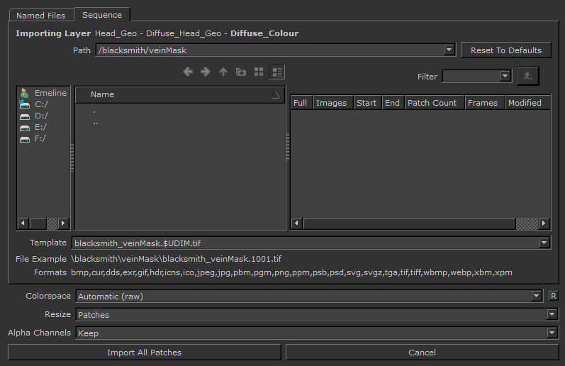 Importing Textures to Layers
