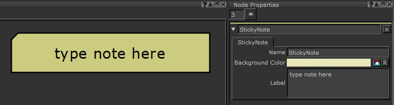 sticky note function