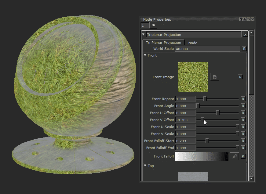 planar projection maya