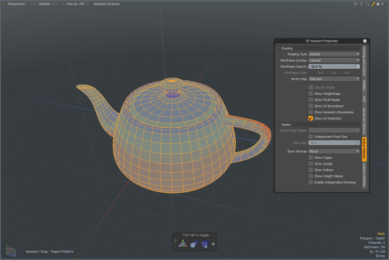 3D (OpenGL) Viewport