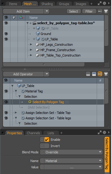 Selection Types