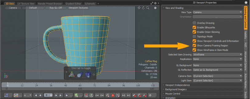 3D (OpenGL) Viewport