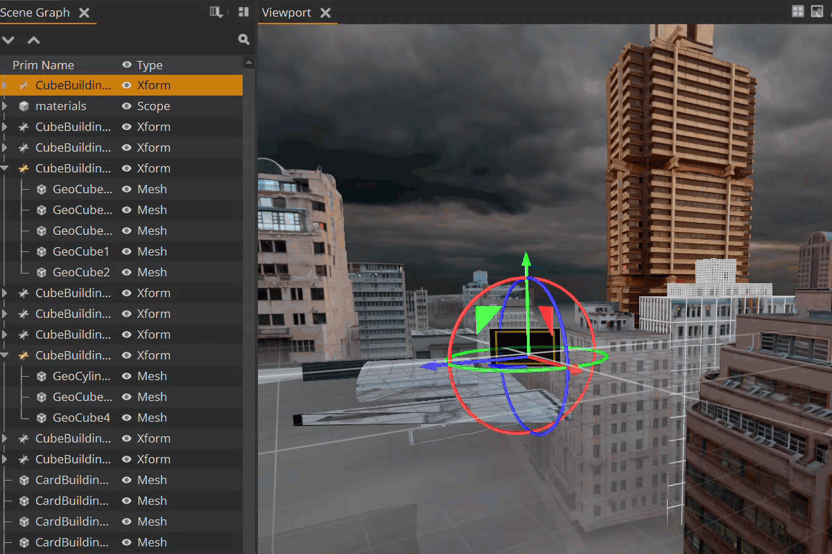 Quickstart Guide: Loading and Editing a USD Scene