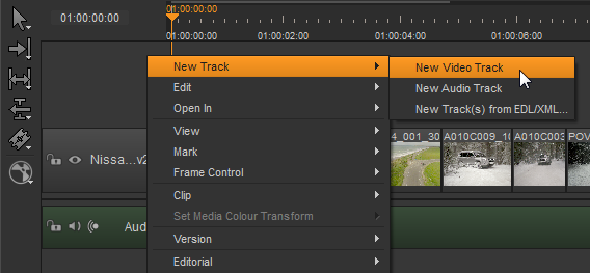 Adding Tracks to the Timeline