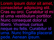 Changing the Text Color