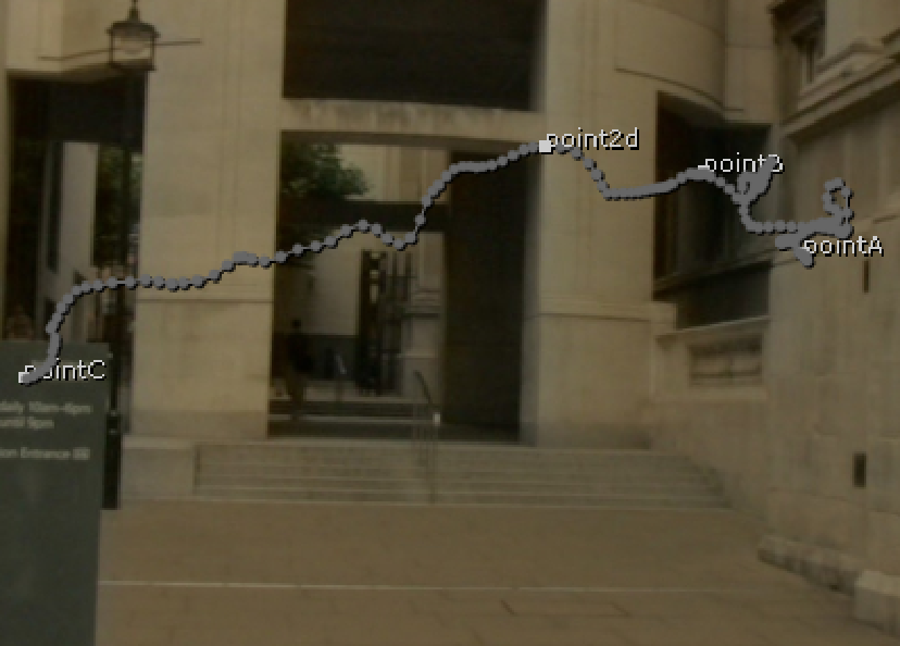 Locating a 3D Point from an Animated Camera