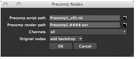 Creating Precomp Nodes