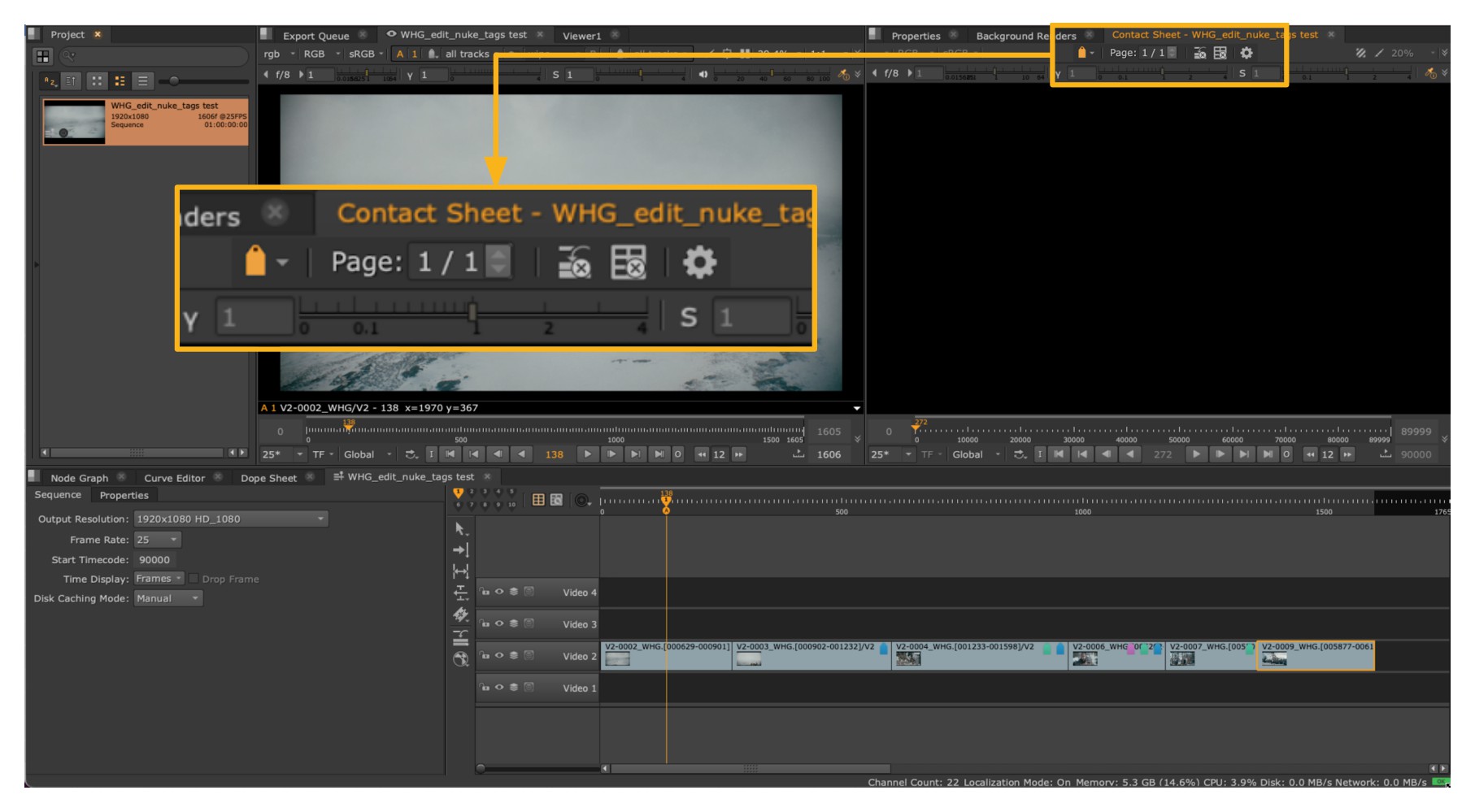 Using Contact Sheet: Tag Filtering
